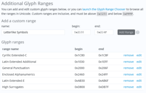 Version 1.12 – Glyph Ranges – Glyphr Studio Blog